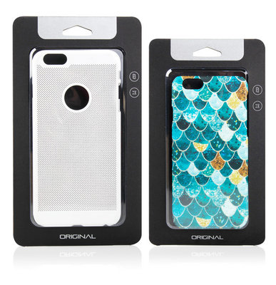 PVC Kraft paper phone case packaging retail package boxes for mobile phone cover packaging