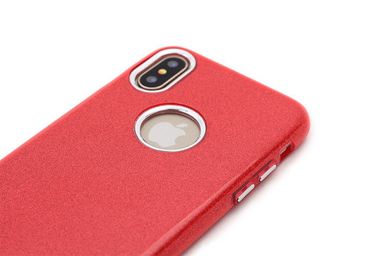 New design 3 in 1 soft tpu hard pc paper bling bling phone case for iphone x glitter case