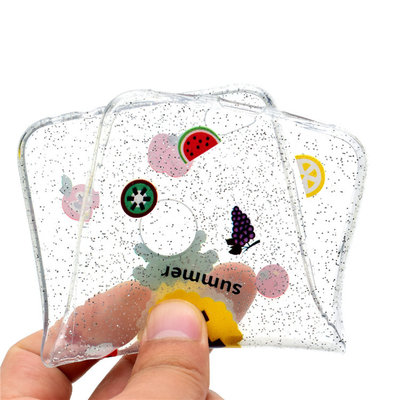 Bling glitter clear transparent soft tpu mobile phone case for huawei p8 lite