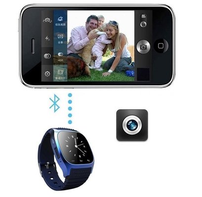 With Dial / SMS Reminding / Music Player / Pedometer Bluetooth touch screen M26 Smart Watch for Mobile Phone