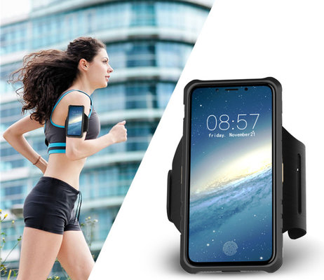 TPU and PC 2 in 1 Kickstand Finger Ring Holder gear Case For IphoneX 8 plus 7 6s armband shockproof sports Phone Cover