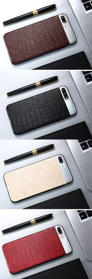TPU PC PU leather metal 4 in 1 Upscale business luxury crocodile leather pattern phone case cover for iPhoneX 8 7 6Splus