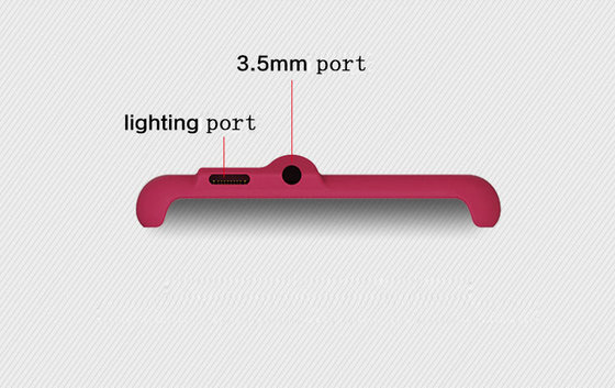 wireless bluetooth smart phone case with 3.5mm DC music interface and charging port for iPhone 7 8plus