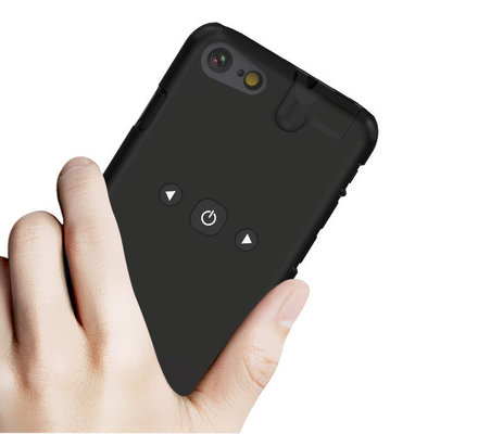 wireless bluetooth smart phone case with 3.5mm DC music interface and charging port for iPhone 7 8plus