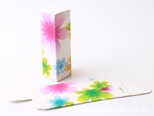 350g white cardboard Lipstick tube color box packaging Four-color printing cosmetic package