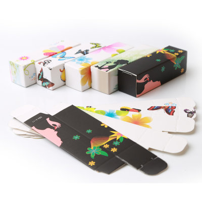 350g white cardboard Lipstick tube color box packaging Four-color printing cosmetic package
