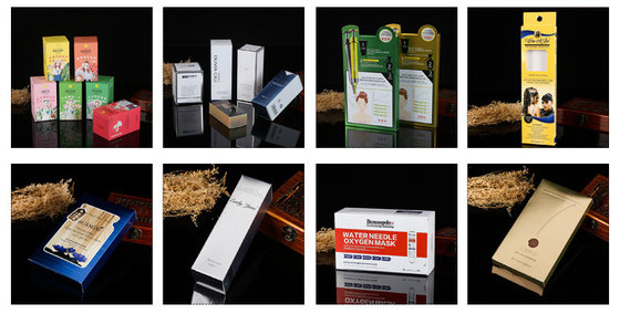 White cardboard craft paper perfume aromatic water Essential oil Colorful box package