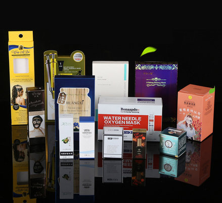 White cardboard craft paper perfume aromatic water Essential oil Colorful box package