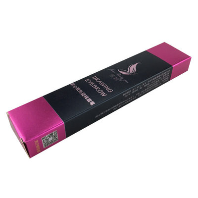 Single copper paper Gilding process eyebrow pencil brush Colorful box package
