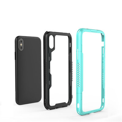 2018 Newest For iphone x case tpu bumper hybrid dual layer Phone Case with Cards Slot