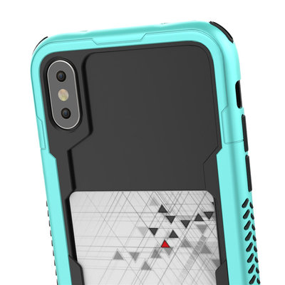 2018 Newest For iphone x case tpu bumper hybrid dual layer Phone Case with Cards Slot