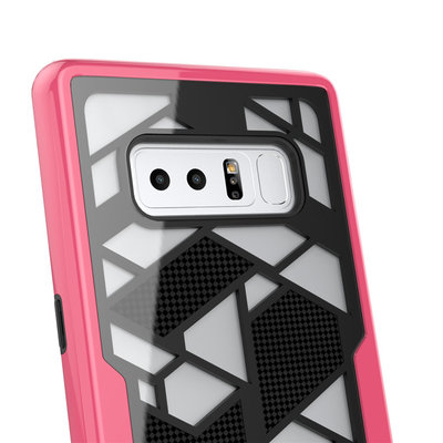 New Products Custom Hybrid Rugged PC TPU 2 In 1 Geometry Mobile Phone Cover For Samsung Galaxy Note 8 Combo Case