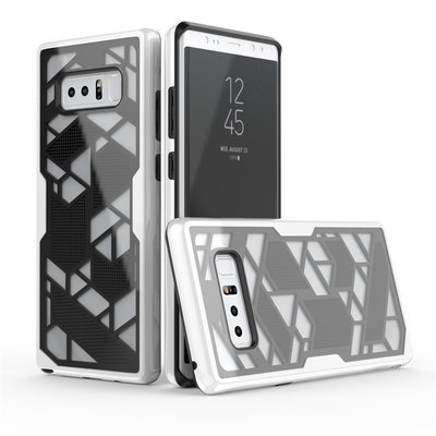 New Products Custom Hybrid Rugged PC TPU 2 In 1 Geometry Mobile Phone Cover For Samsung Galaxy Note 8 Combo Case