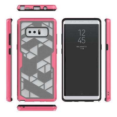 New Products Custom Hybrid Rugged PC TPU 2 In 1 Geometry Mobile Phone Cover For Samsung Galaxy Note 8 Combo Case