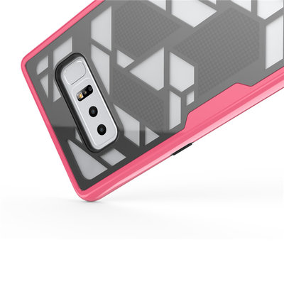 New Products Custom Hybrid Rugged PC TPU 2 In 1 Geometry Mobile Phone Cover For Samsung Galaxy Note 8 Combo Case