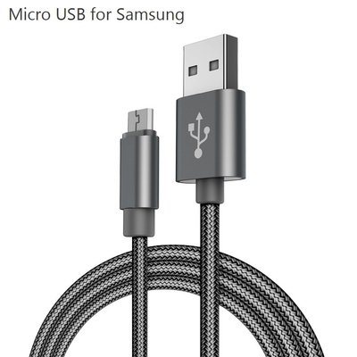 OEM Durable Copper Cord Android mobile phone Nylon braided Fast Quick Charge Data USB Cable For Samsung Phone