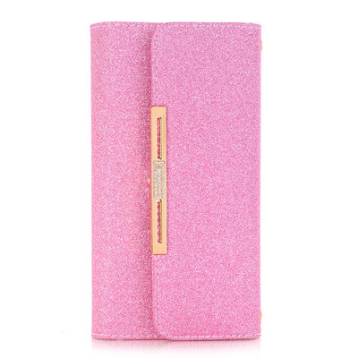2 in1 With Portable chain Hand Bling Crystal Diamond leather wallet phone case for samsung note 8