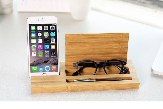 Carbonized bamboo phone stand tablet kickstand with a Pen holder for iphoneX 7plus for samsung S7 EDGE