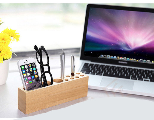 Carbonized bamboo phone stand  with a Pen holder for iphoneX 6splus for samsung S6 EDGE