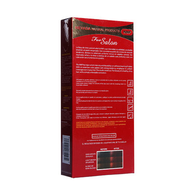 Hair cream Baked ointment hair dye customized  silver cardboard Colorful box package