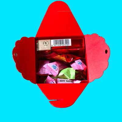 Wedding candy gift Colorful box package with your Wedding photos
