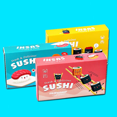 Sushi egg tart Pizza Environmental Single copper paper Colorful box package