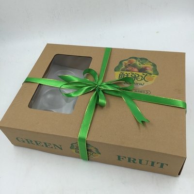Custom made fruit boxes craft paper Openwork Colorful box package