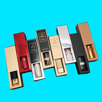 Cosmetics lipstick eyebrow pencil retail paper box with your style