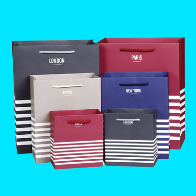 Custom environmental tote bag business gift paper bag Colorful box package