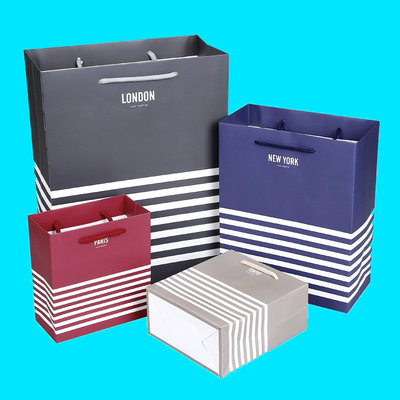 Custom environmental tote bag business gift paper bag Colorful box package
