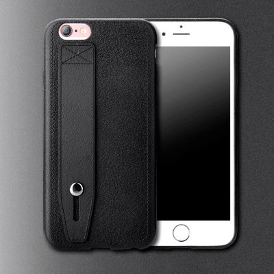 Leather pattern TPU pure color shockproof ultra thin brown soft case with stand for IphoneX 8 7plus 6s