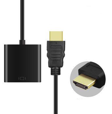 HDMI to VGA white adapter support 1080P HD TV Oxygen free copper converter