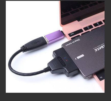 USB 3.0 male to SATA 3 adapter fit for 2.5 inch Mobile hard disk support UASP OTG functions