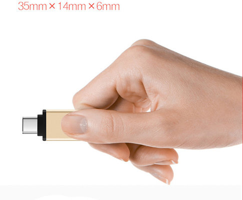 Type c 3.1 to USB3.0 female gold aluminum alloy adapter support  OTG functions