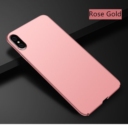 High quality phone case cover 360 degree protect matte PC back case for iPhone X