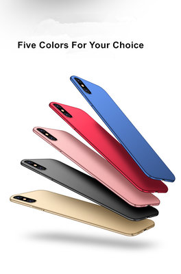 High quality phone case cover 360 degree protect matte PC back case for iPhone X