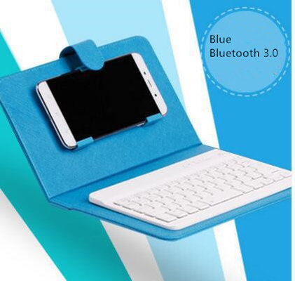High quality Wireless Bluetooth 3.0 With Keyboard Universal Phone Case For Apple Samsung Huawei