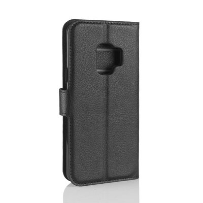 2018 Litchi Pattern Flip PU Leather Holder Stand Card Slot Cellphone Case Wallet for Samsung Galaxy S9