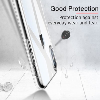 For Iphone X 0.3 mm Slim Phone Case Transparent Silicon Soft TPU Clear Back Cover