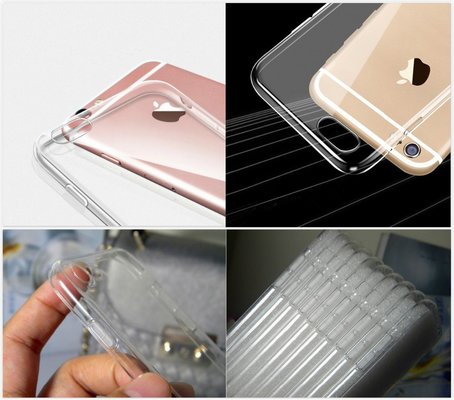 Super thin Transparent Silicon Soft TPU Clear Phone Back Case Cover For Iphone 8 Plus case