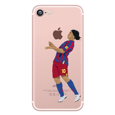 Custom made soft TPU transparent clear football team basketball soccer phone case for iphone 8