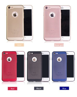 Summer mesh pc heat dissipation mobile phone case cover for iphone 8 /7