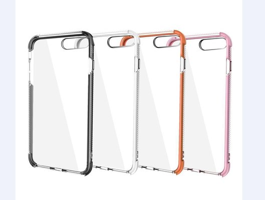Hybrid TPE Bumper 2 In 1 Shockproof Clear TPU Back Cover Phone Case For Apple Iphone X