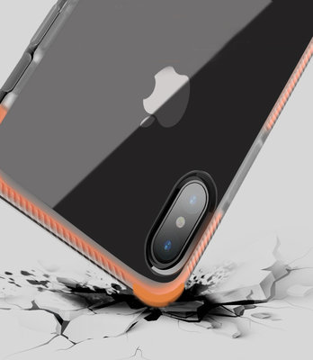 Hybrid TPE Bumper 2 In 1 Shockproof Clear TPU Back Cover Phone Case For Apple Iphone X