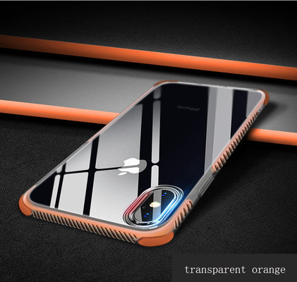Hybrid TPE Bumper 2 In 1 Shockproof Clear TPU Back Cover Phone Case For Apple Iphone X
