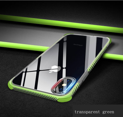 Hybrid TPE Bumper 2 In 1 Shockproof Clear TPU Back Cover Phone Case For Apple Iphone X