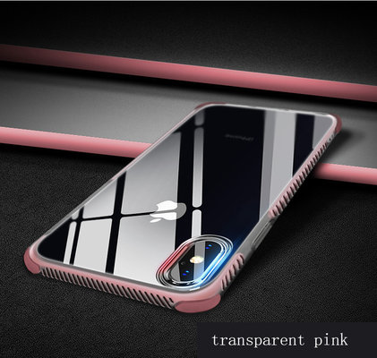 Hybrid TPE Bumper 2 In 1 Shockproof Clear TPU Back Cover Phone Case For Apple Iphone X