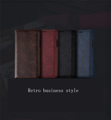 Retro Leather Flip Cover For iphone X Protective Wallet Phone Case Cover