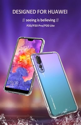 Air Cushion Transparent dust-proof shockproof TPU  Phone Caser for Huawei P20 Clear Case
