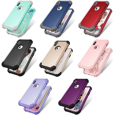2018 New Air Cushion deisgn PC TPU Hybrid 3 in 1 Shockproof Armor phone case for iphone X